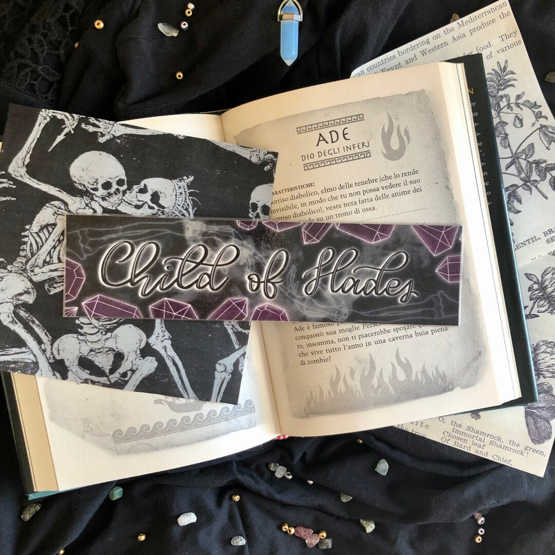 Child of Hades Bookmark, Percy Jackson Bookmark, Personalised Bookmark ...