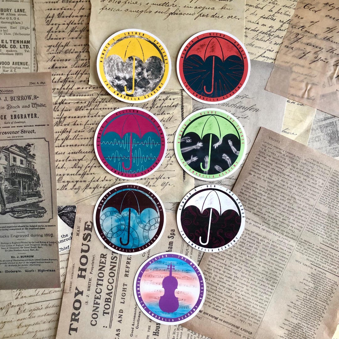 The Umbrella Academy Sticker, TUA Sticker, Umbrella Logo Sticker ...