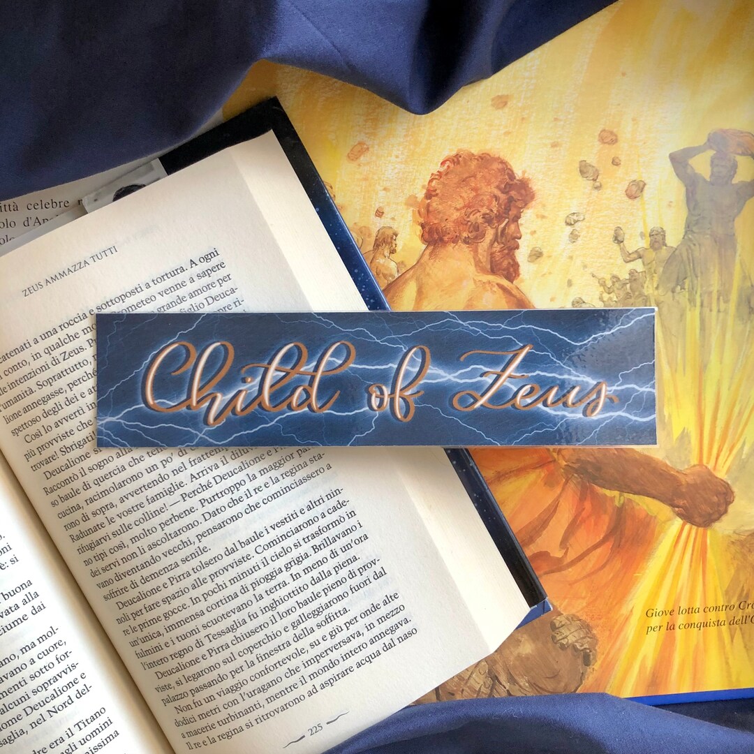 Child of Zeus Bookmark, Percy Jackson Bookmark, Personalised Bookmark ...