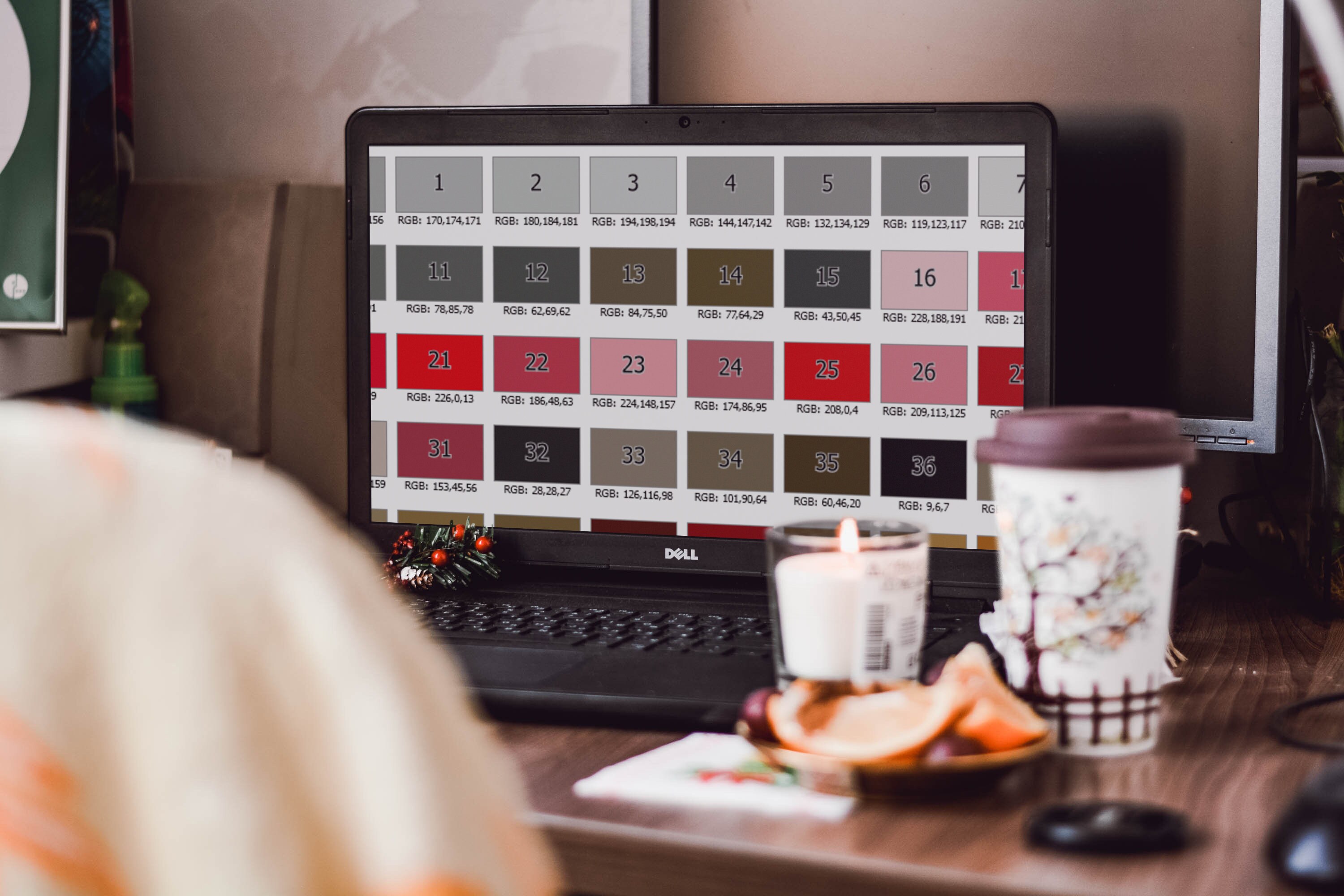 Paint by Numbers for Krita, Photoshop, Corel Painter - Santa on the ...