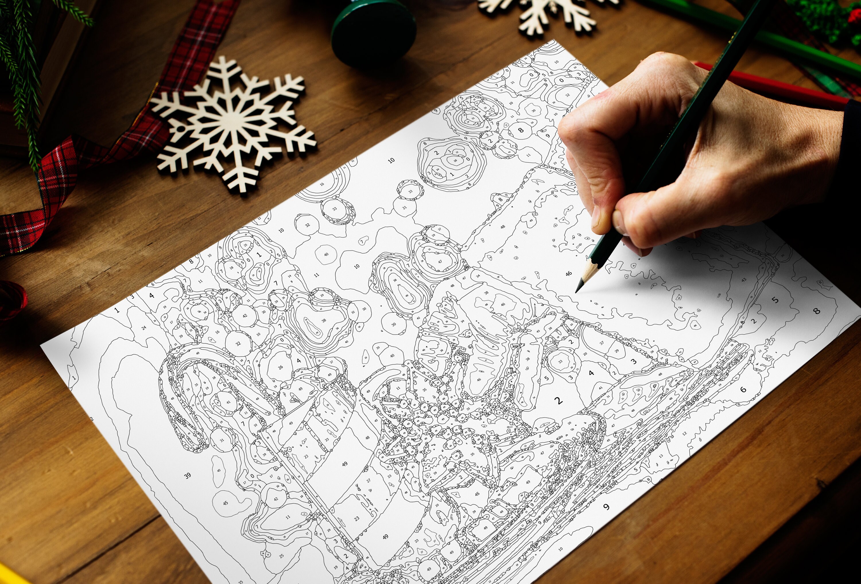 Paint by Numbers for Krita, Photoshop, Corel Painter - Cookie Santa ...