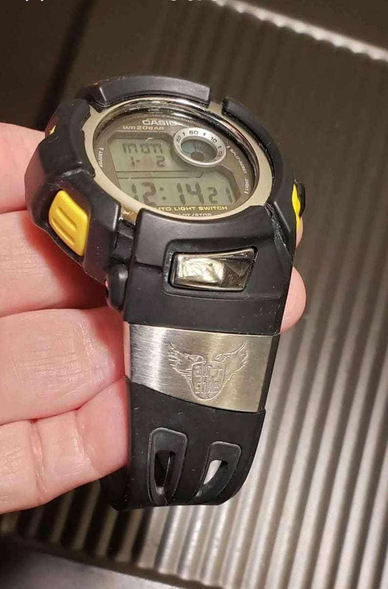 Vintage Casio G-shock Air & Style Black, Yellow, Red, Chrome! Airplane ...