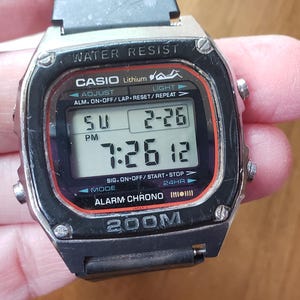 Vintage 1980's Casio 280 DW-1000 Digital Men'a Watch! WORKS! New ...