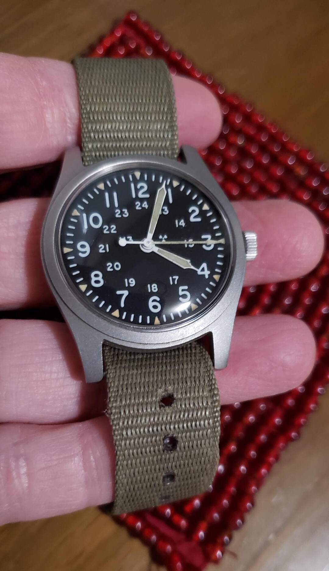 RARE Hamilton H3 Military Field Watch 1978 Mechanical MIL-W-46374B ...