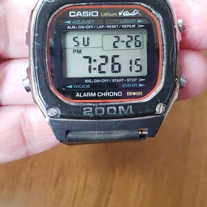 Vintage 1980's Casio 280 DW-1000 Digital Men'a Watch! WORKS! New ...