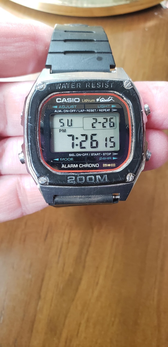 Vintage 1980's Casio 280 DW-1000 Digital Men'a Watch!… - Gem