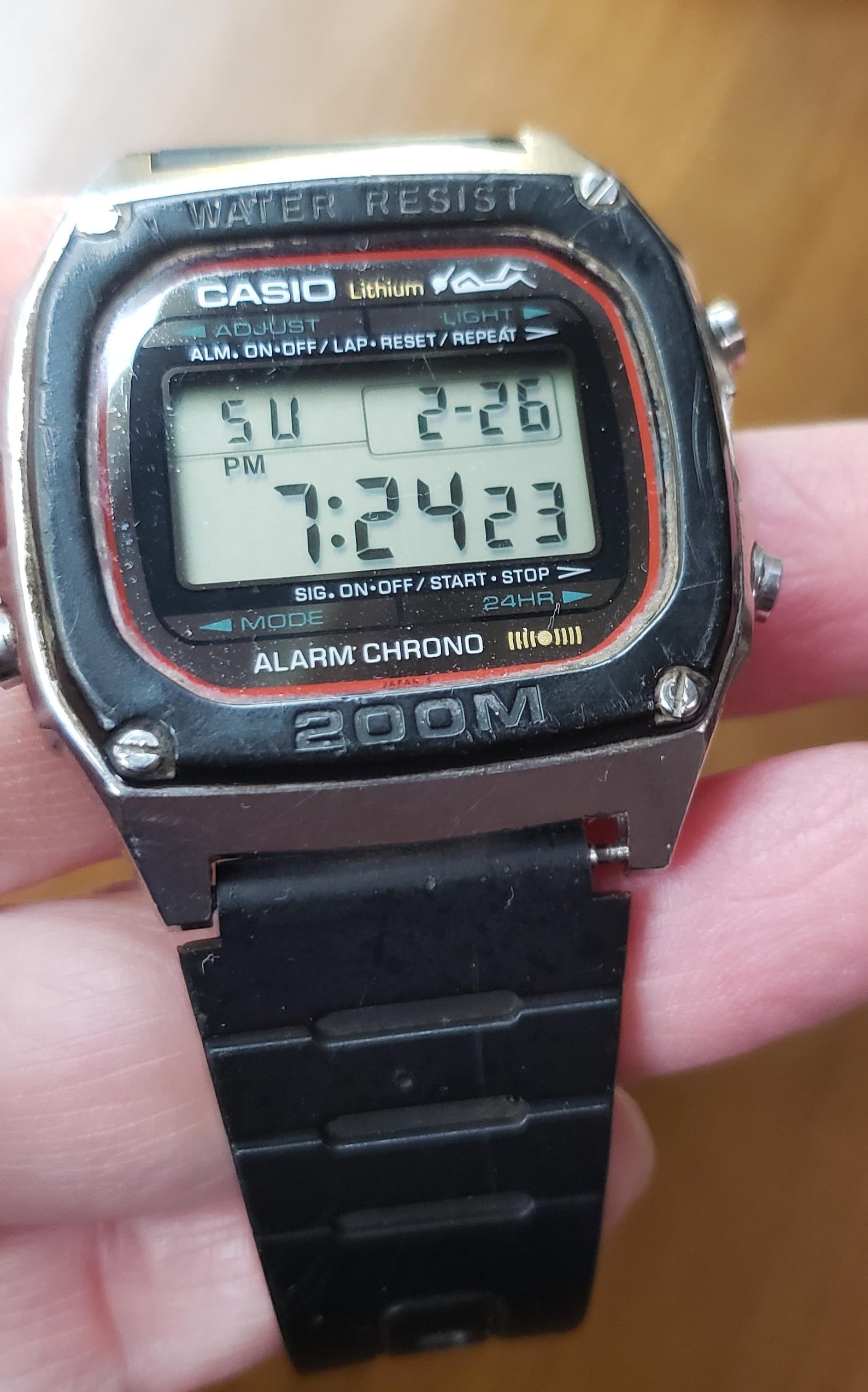 Vintage 1980's Casio 280 DW-1000 Digital Men'a Watch! WORKS! New ...