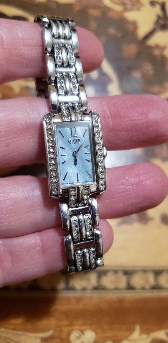 Vintage Citizen Eco-Drive Ladies Watch! Rectangular M… - Gem