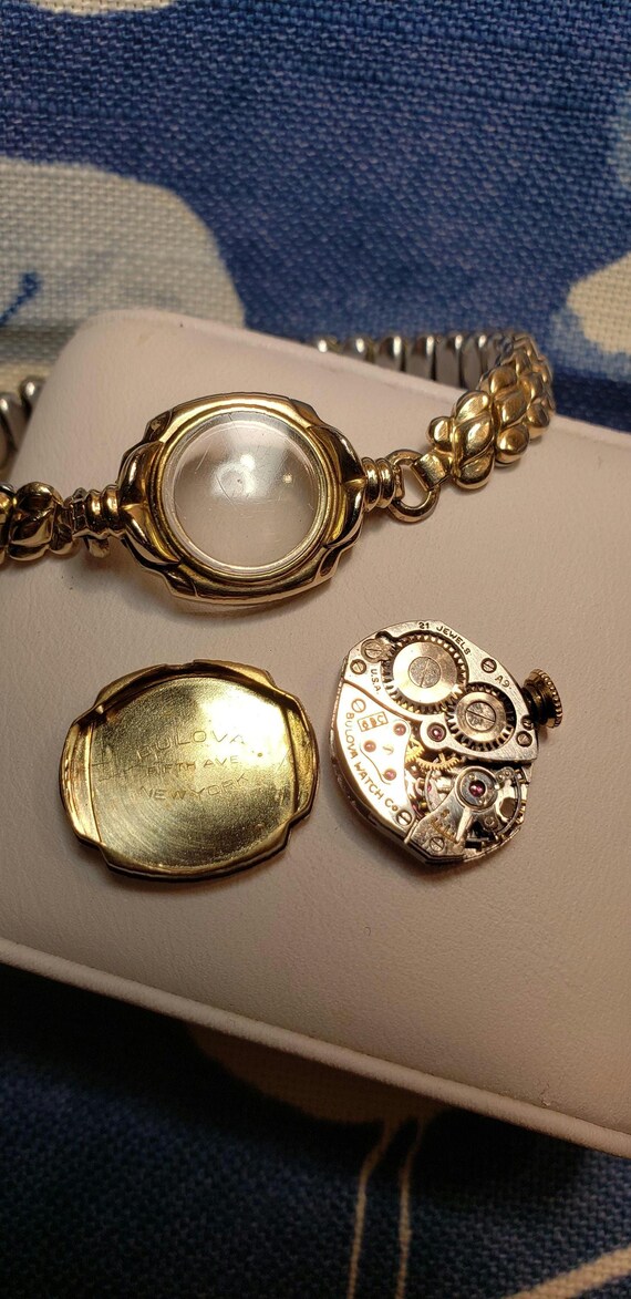 Vintage 10K Gold 1940's Bulova Excellence Dainty Ladi… - Gem