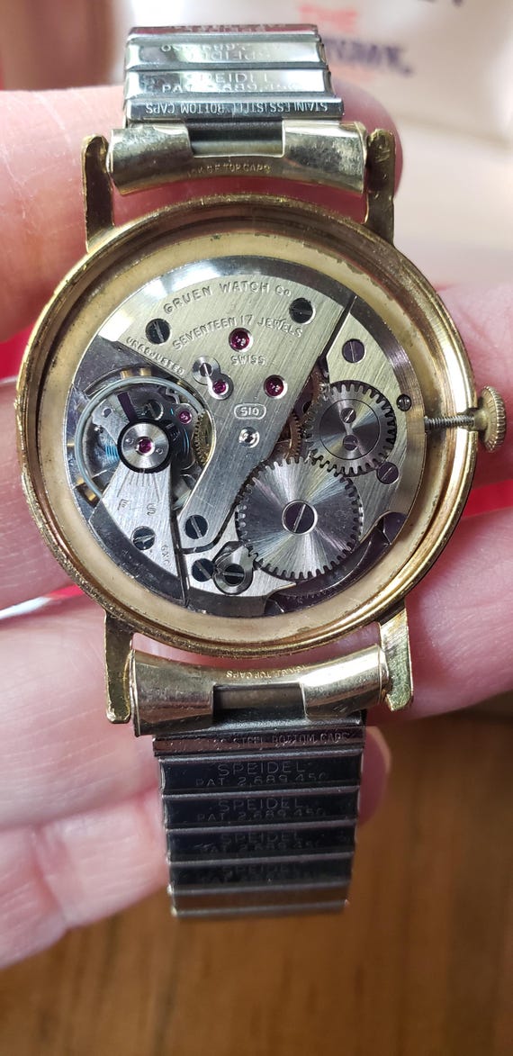 RARE Vintage 1960's "James Bond" 10K Gold Gruen Preci… - Gem