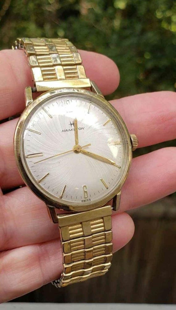 RARE Vintage 1950's Hamilton 10K Gold Automatic Mecha… - Gem