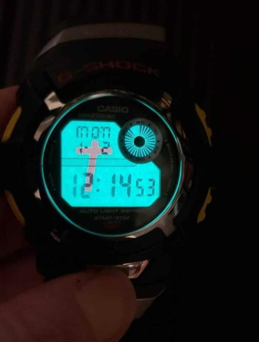 Vintage Casio G-shock Air & Style Black, Yellow, Red, Chrome! Airplane ...
