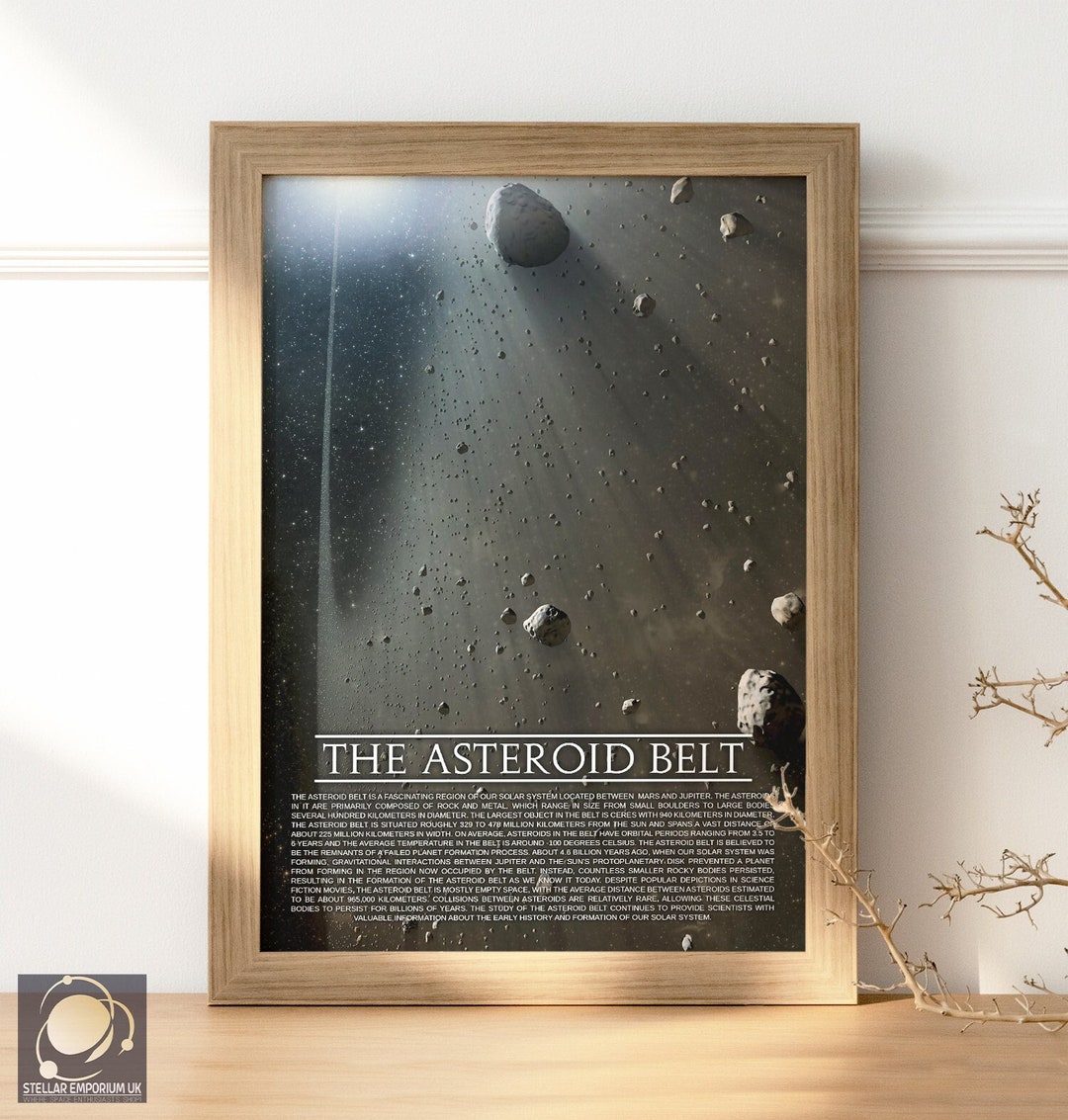 ASTEROID BELT Educational Poster, Celestial Wall Decor, Nasa Print ...