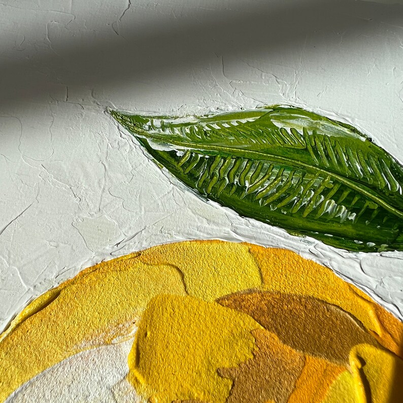 Textured Citrus Wall Art, 3d Fruit Wall Art, Kitchen Lemon Wall Art ...