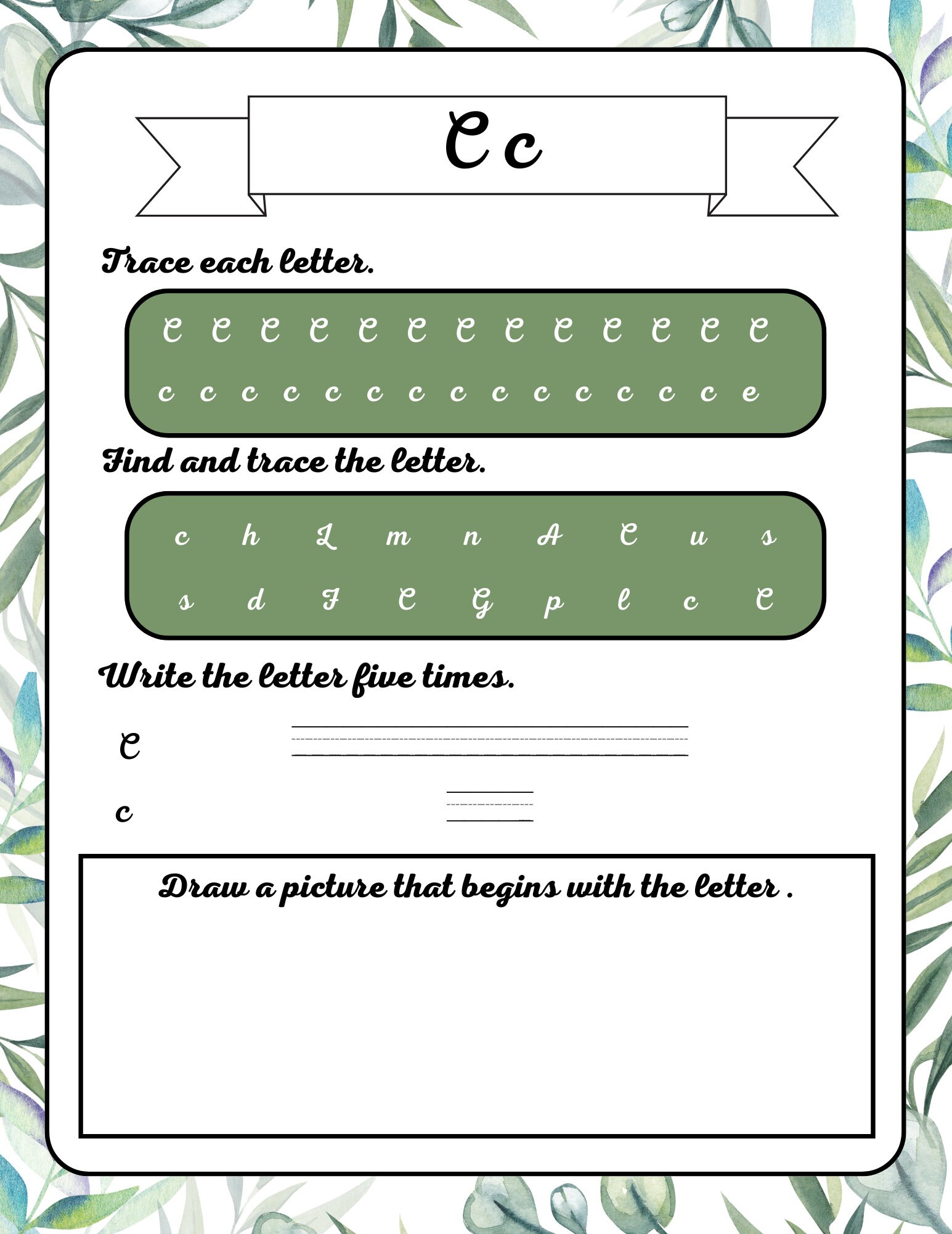 Cursive Workbook Cursive Handwriting Practice Book digital Download - Etsy
