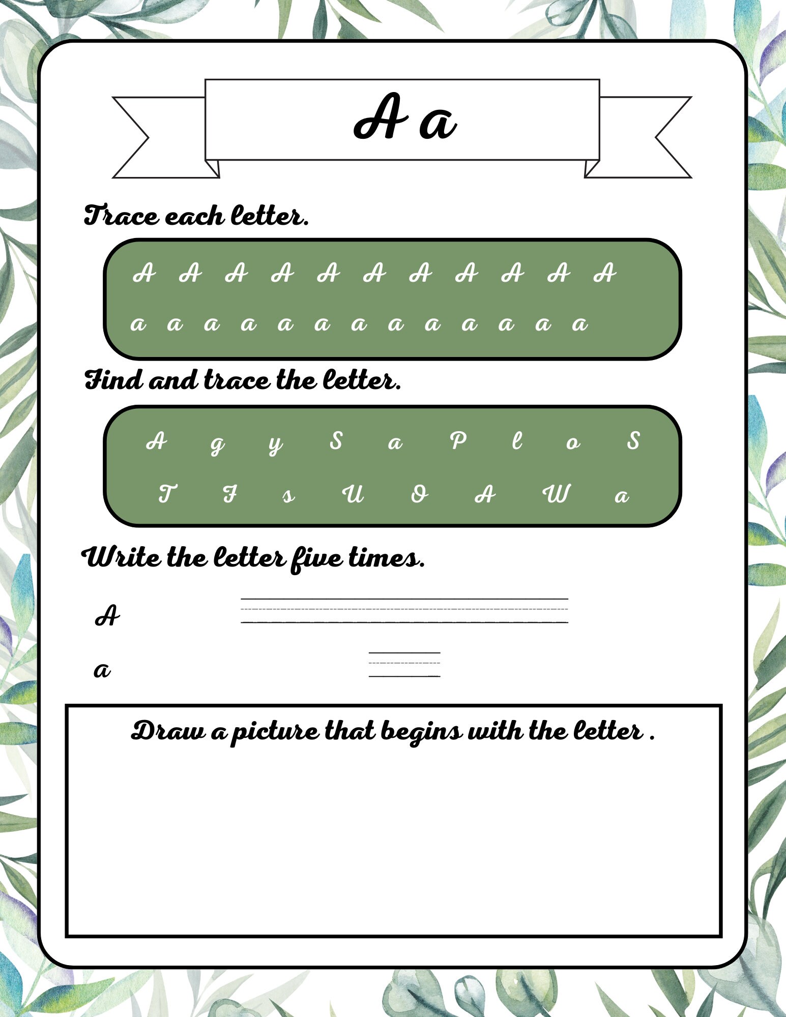 Cursive Workbook Cursive Handwriting Practice Book digital Download - Etsy