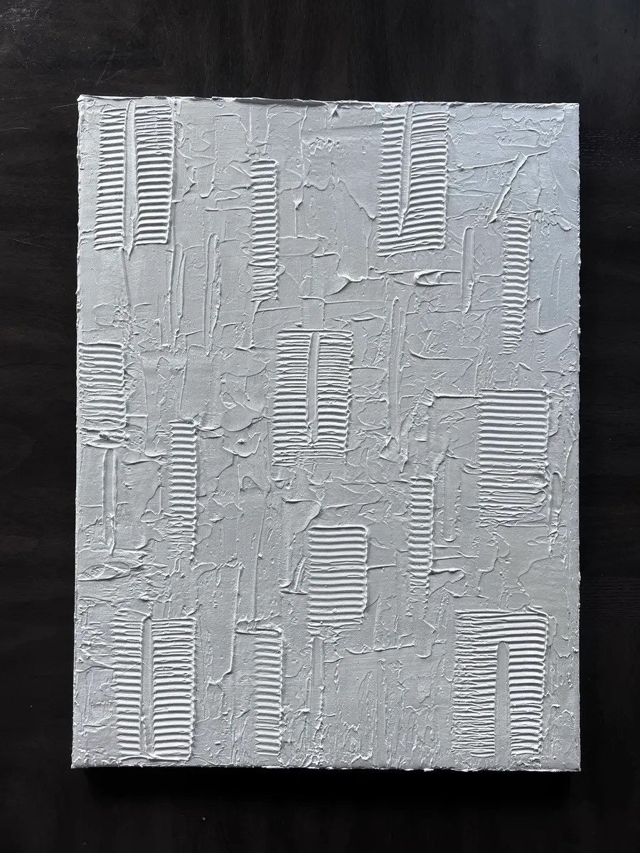 White Texture Painting I Texture Painting I Wall ART I Wall Decor I ...