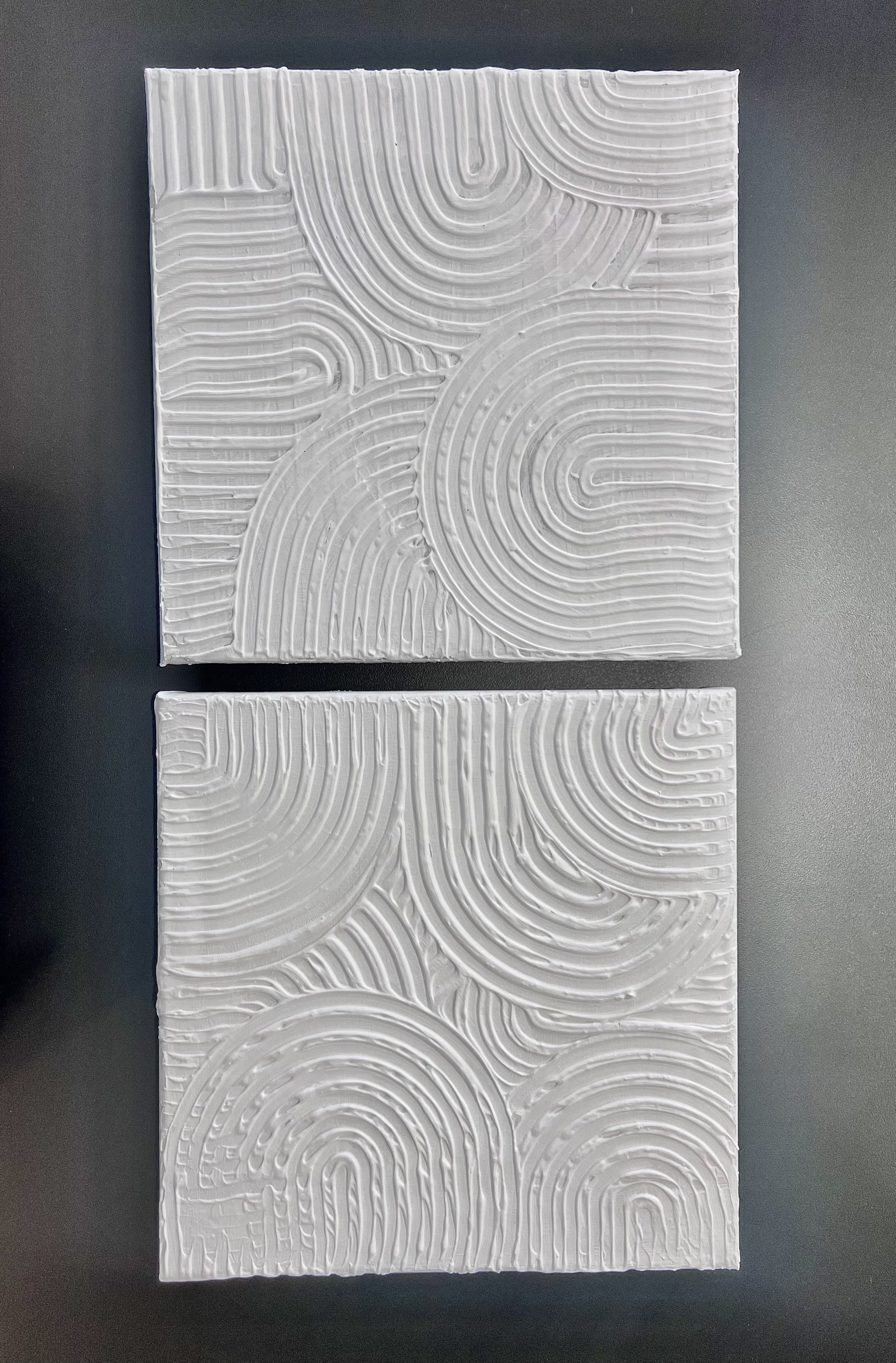 Sold White Texture Duo I Texture Painting I Wall ART I Wall Decor I ...