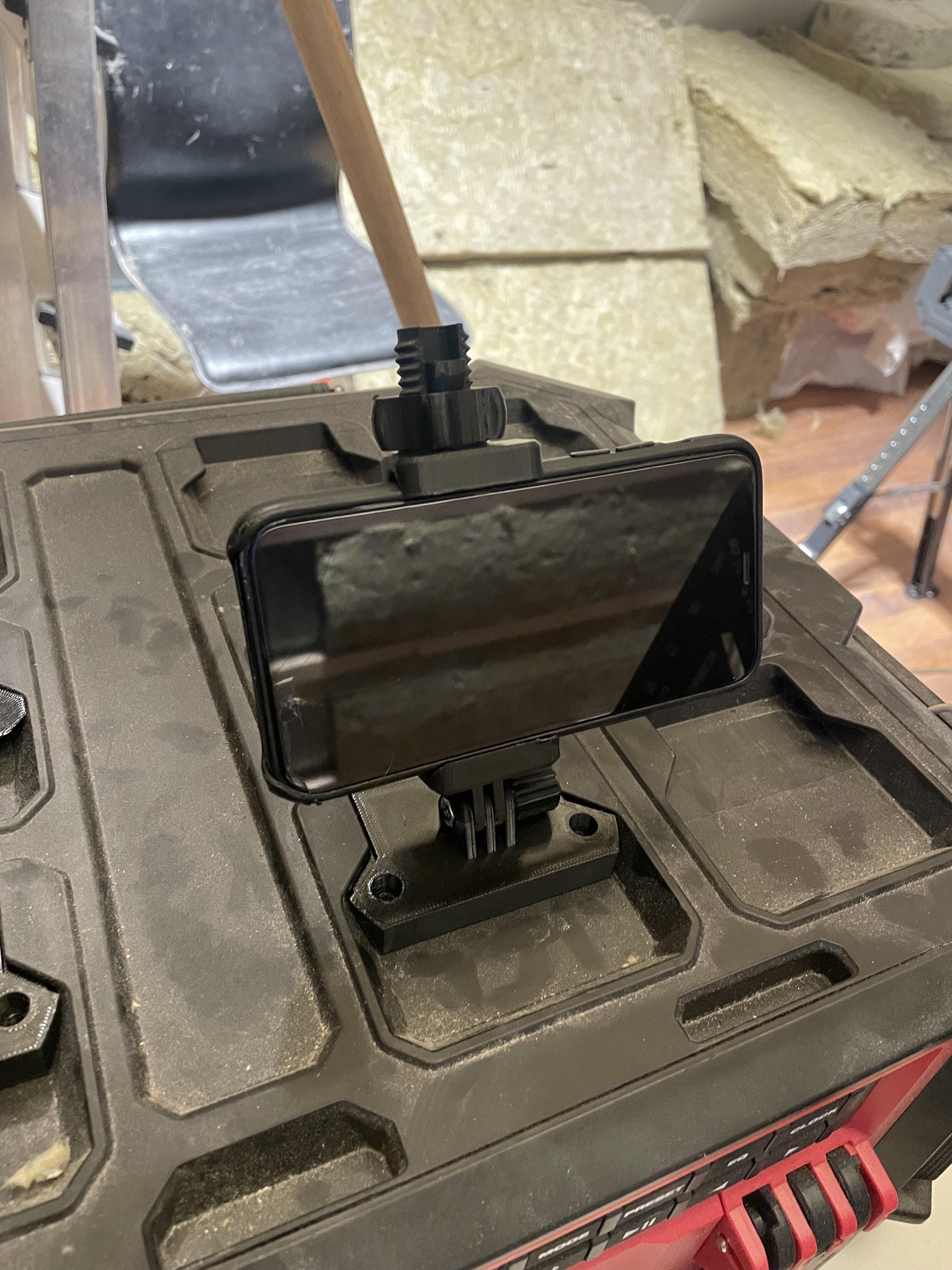 Milwaukee Packout Phone Holder: Adjustable Tilt, Gopro Compatible - Etsy