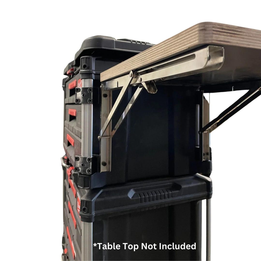 Milwaukee Packout Folding Table Brackets | Flip Table Kit for Custom ...