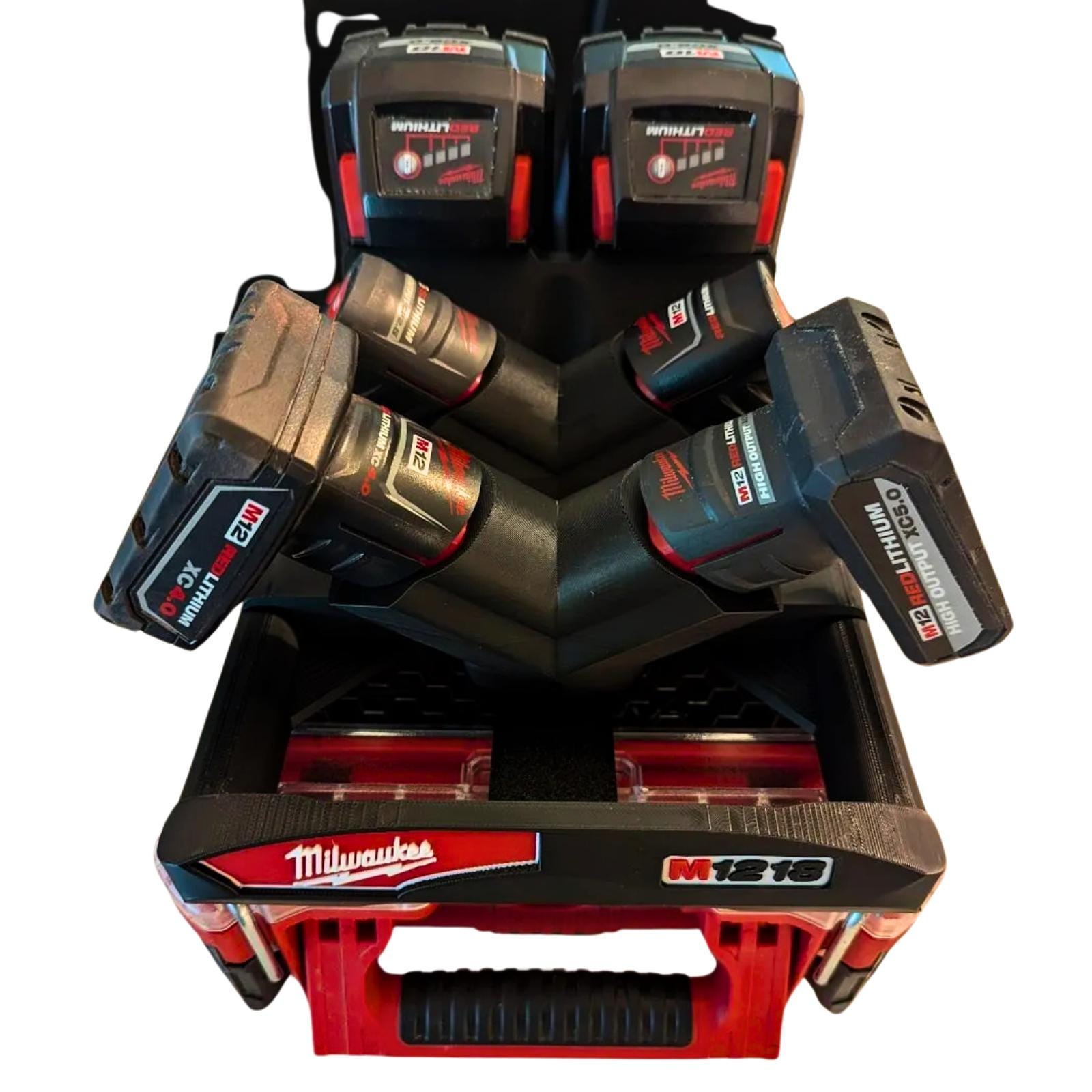 M12/M18 Milwaukee Packout Battery Caddy the Ultimate Battery Holder ...