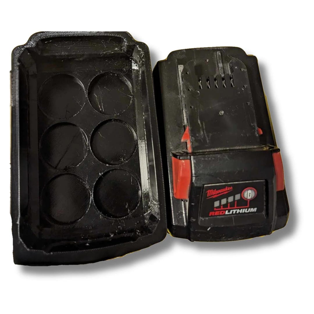 Milwaukee Battery Holder - 6 Bay - M18 Battery Storage - Tool Organizer ...