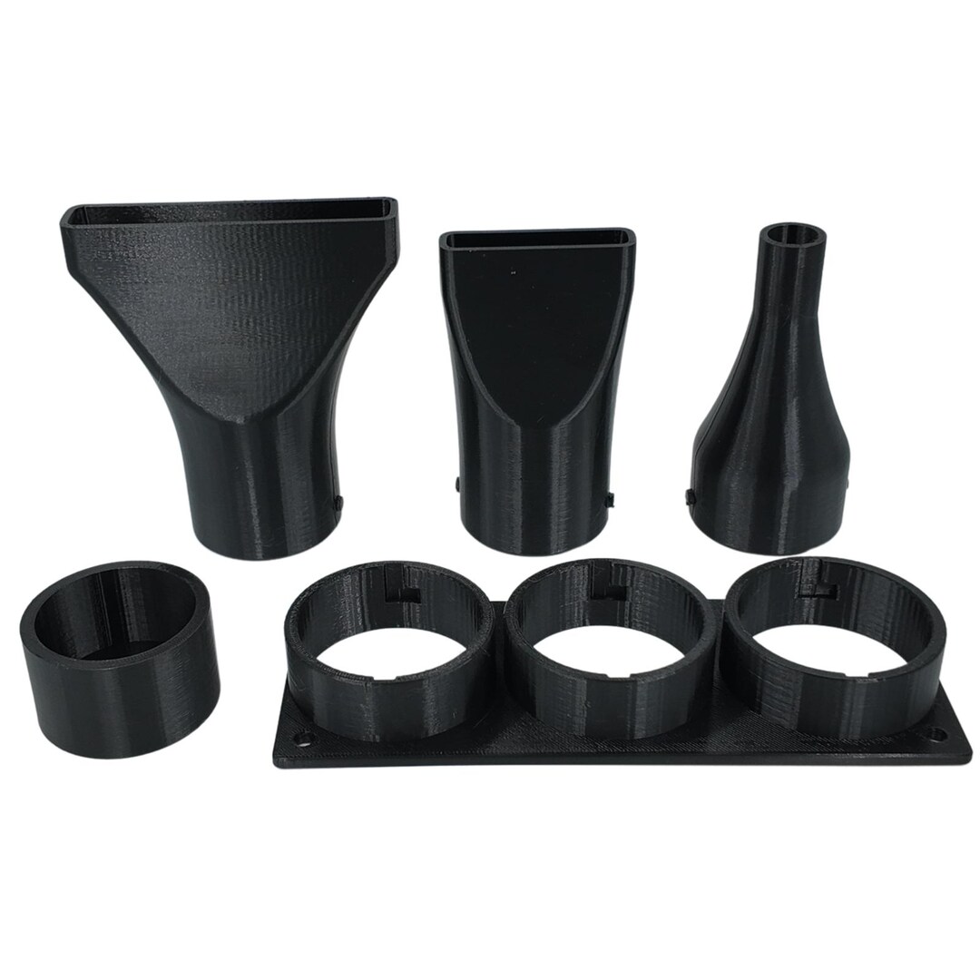 Triple Blower Nozzle Pack + Wall Mounts for Makita Blower DUB185 ...