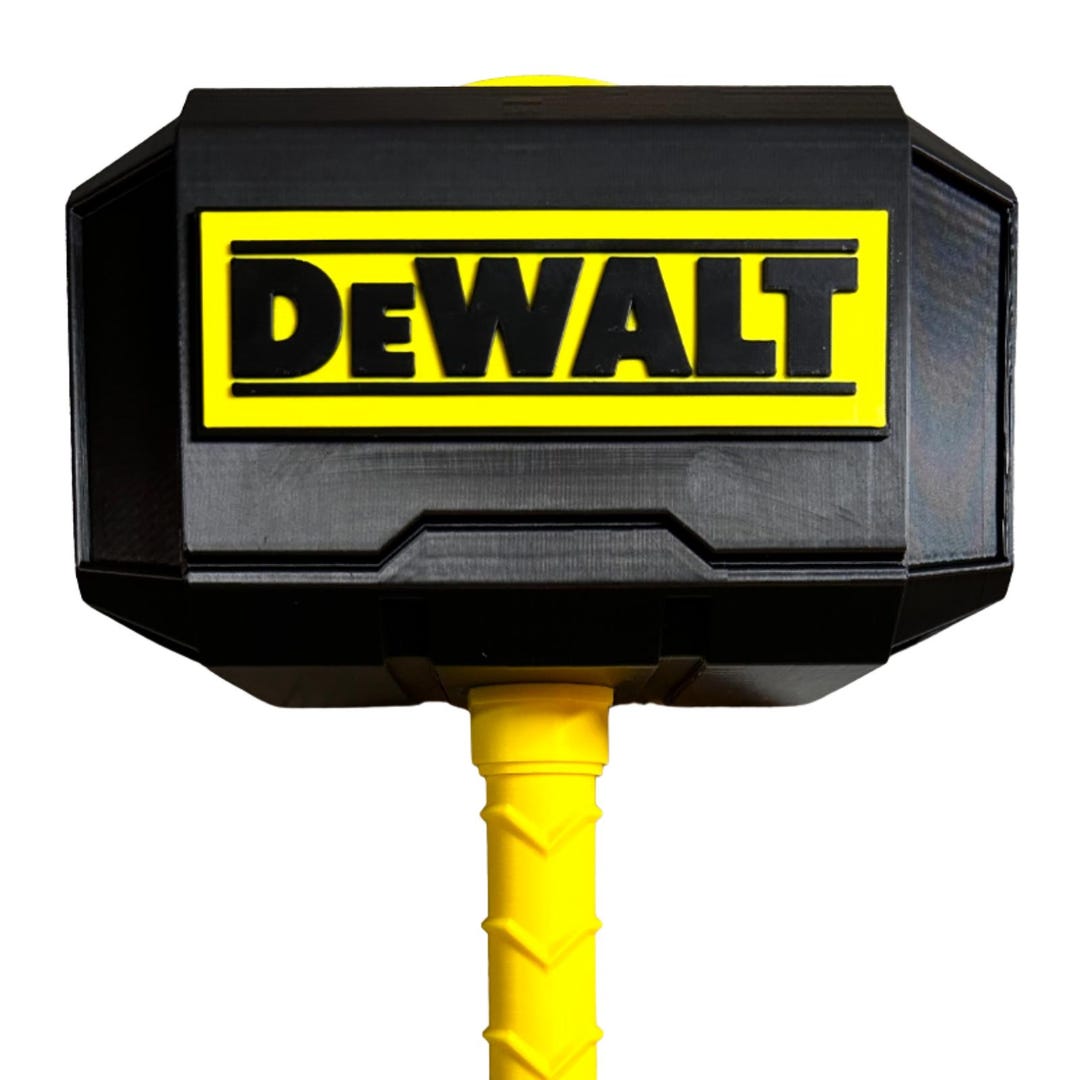 DEWALT Thor’s Hammer Display & Collectors Piece - Black Yellow Workshop ...