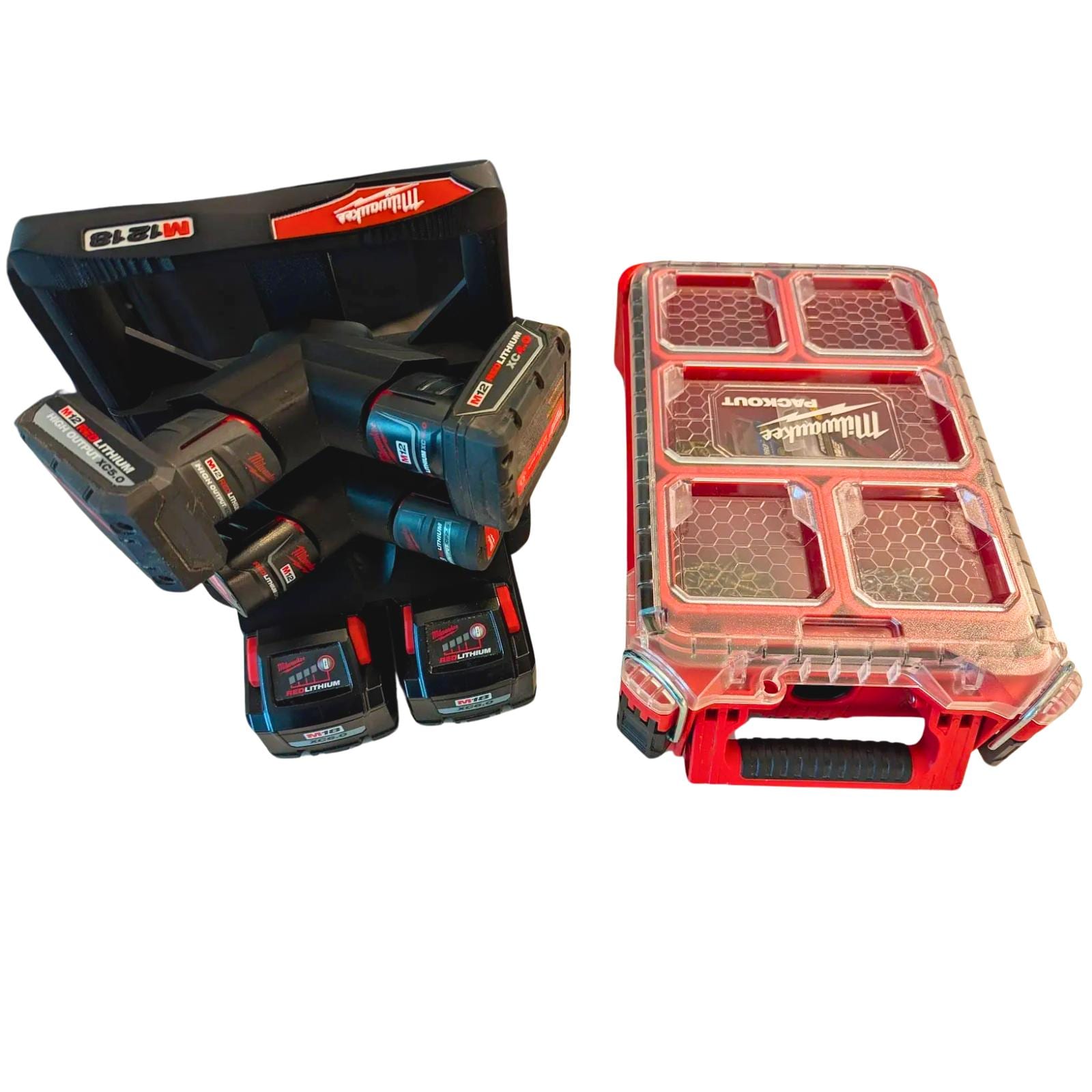 M12/M18 Milwaukee Packout Battery Caddy the Ultimate Battery Holder ...