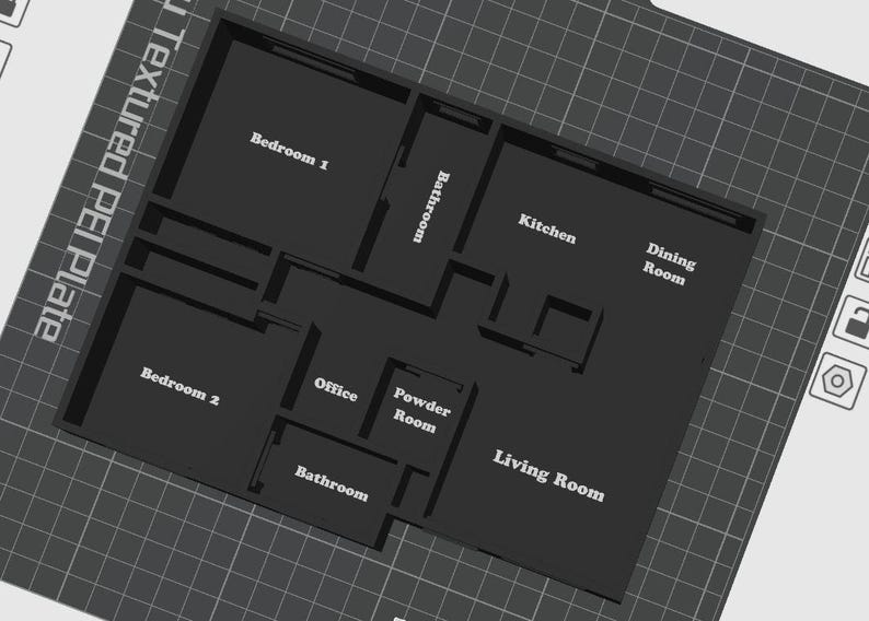 Custom 3D Printed House Floor Plan Model | Personalized Gift - Etsy