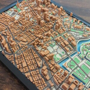 Tokyo Japan 3D Miniature Map - Multi-coloured City Art & Gift - Etsy