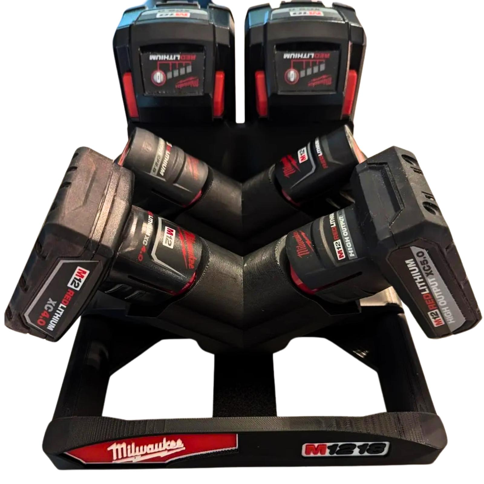 M12/M18 Milwaukee Packout Battery Caddy the Ultimate Battery Holder ...