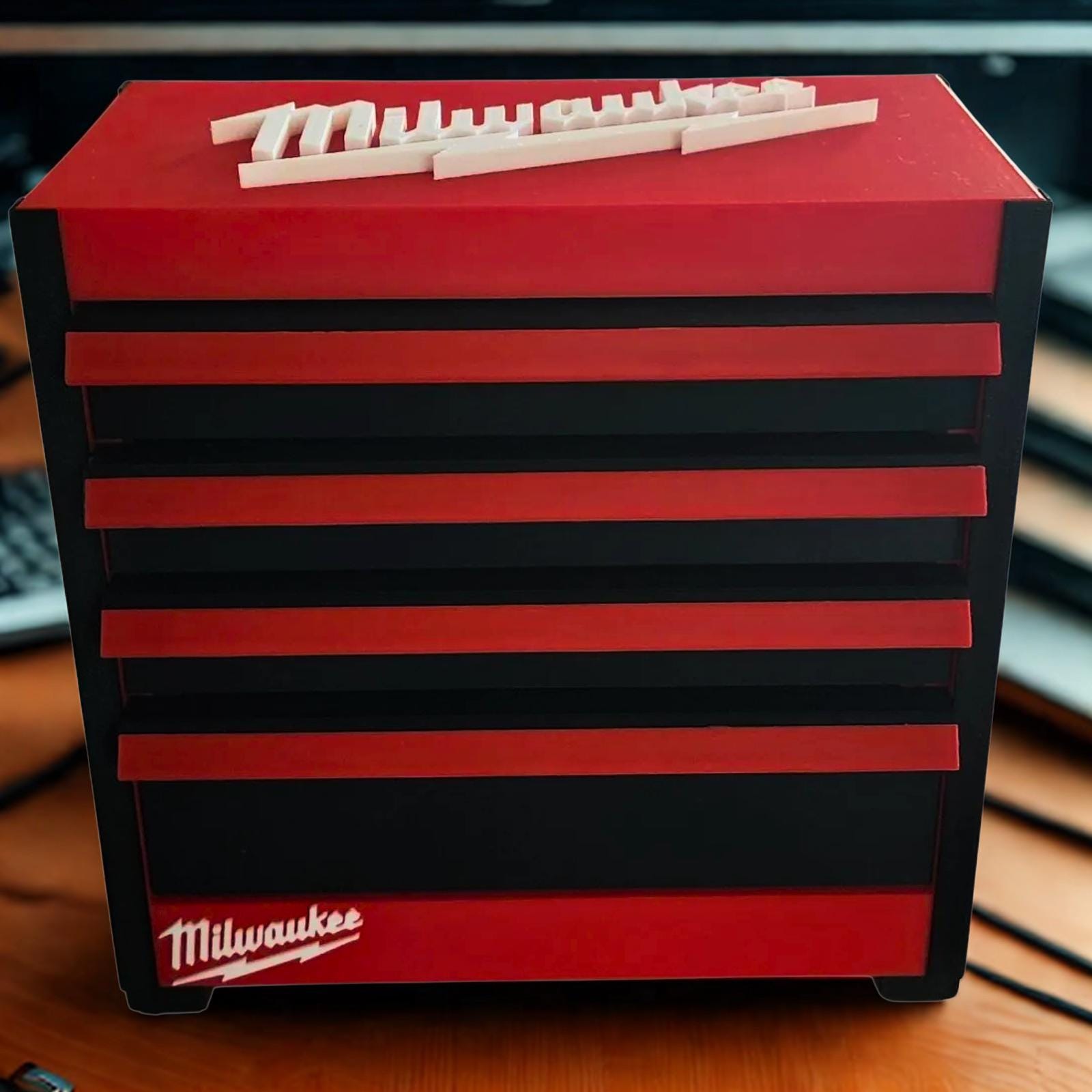 Milwaukee Mini Desktop Toolbox – 4 Drawer Chest | Perfect Gift for Dad ...