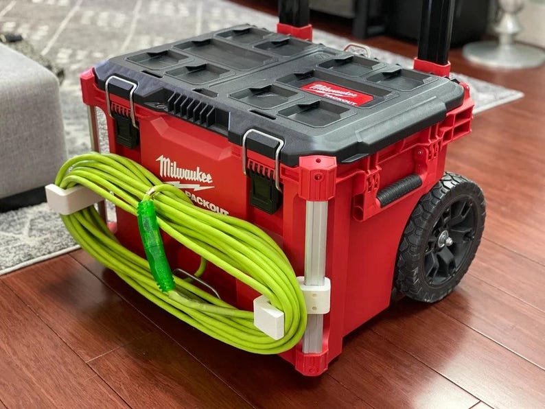 Milwaukee Packout Extension Cord Organiser | Custom 3D Printed | Cable ...