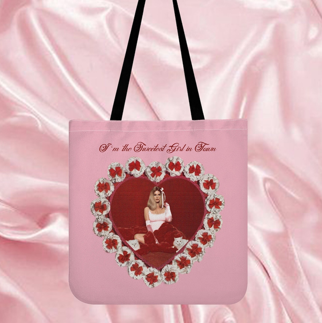 Lana Del Rey Tote Bag Valentines Lingerie Portrait Accesory Coquette ...