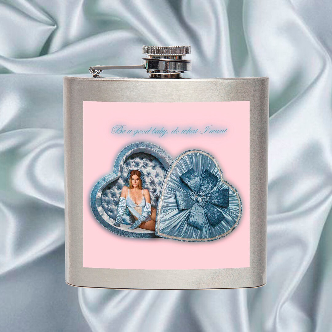 Lana Del Rey Skims 6oz Stainless Steel Hip Flask Coquette Aesthetic ...