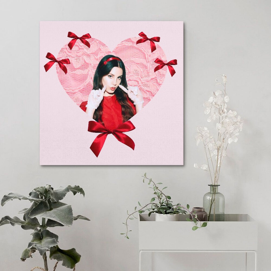 Lana Del Rey Square Unframed Canvas Prints Coquette Fashion Home Unique ...