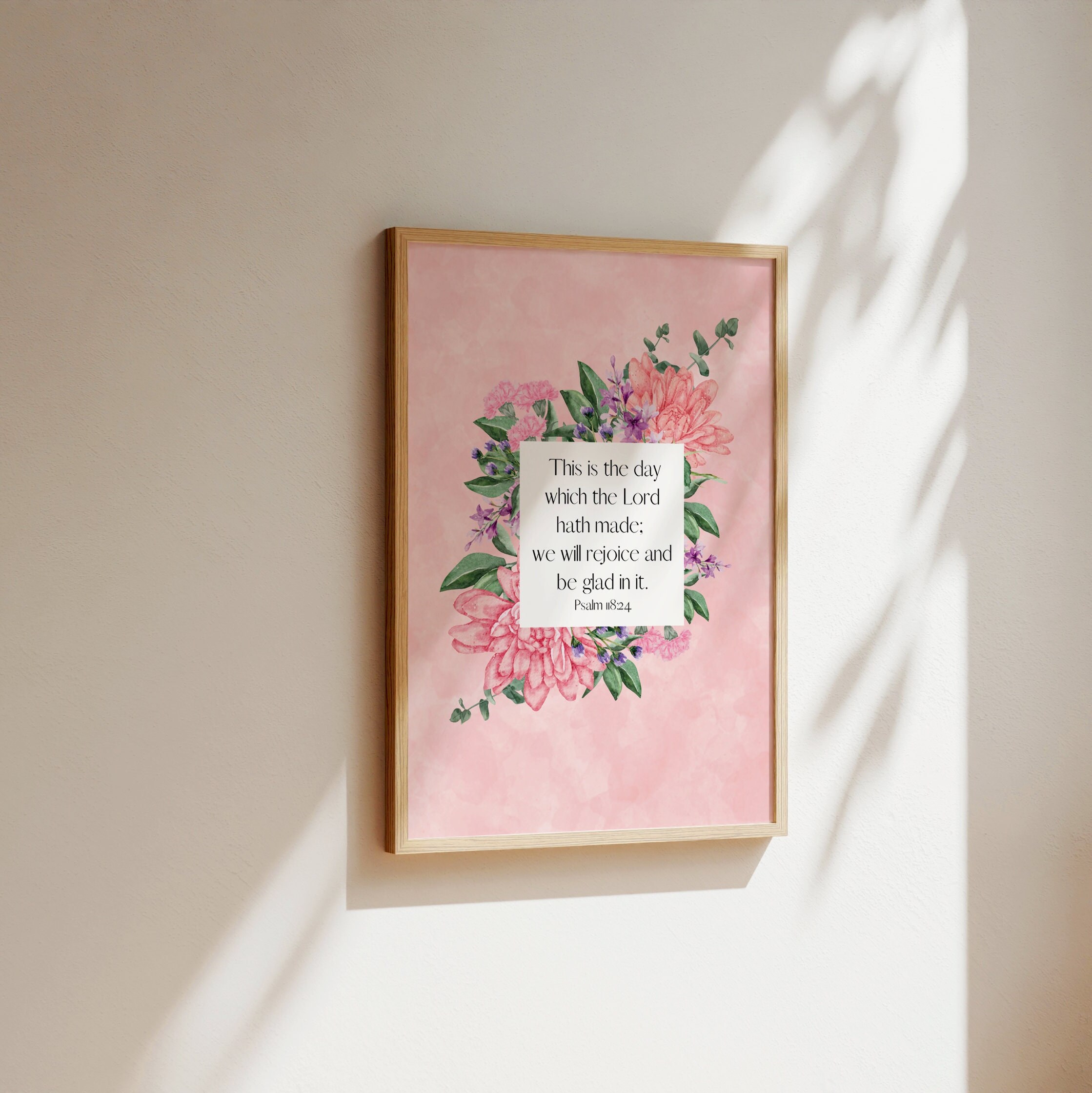 Printable Christian Wall Art With Bible Verse, Digital Wall Art With ...