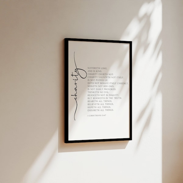 1 Corinthians 13 4 7 - Etsy