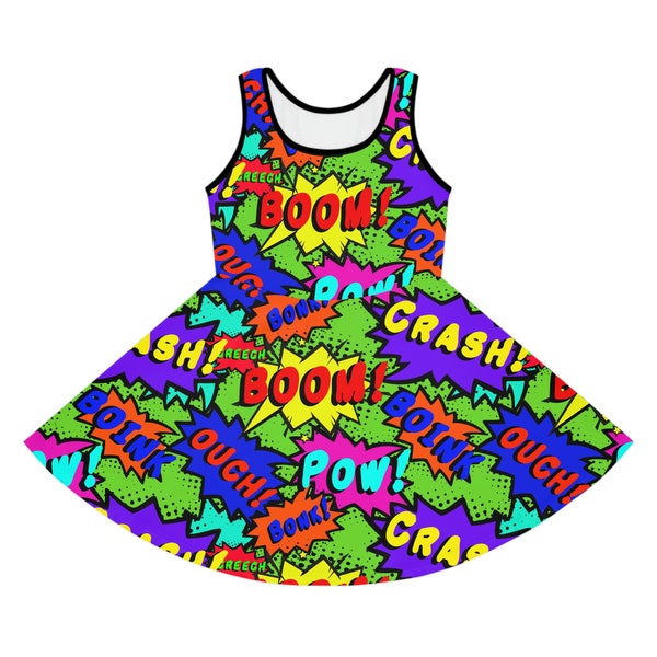Girls Comic Book Dress - Etsy