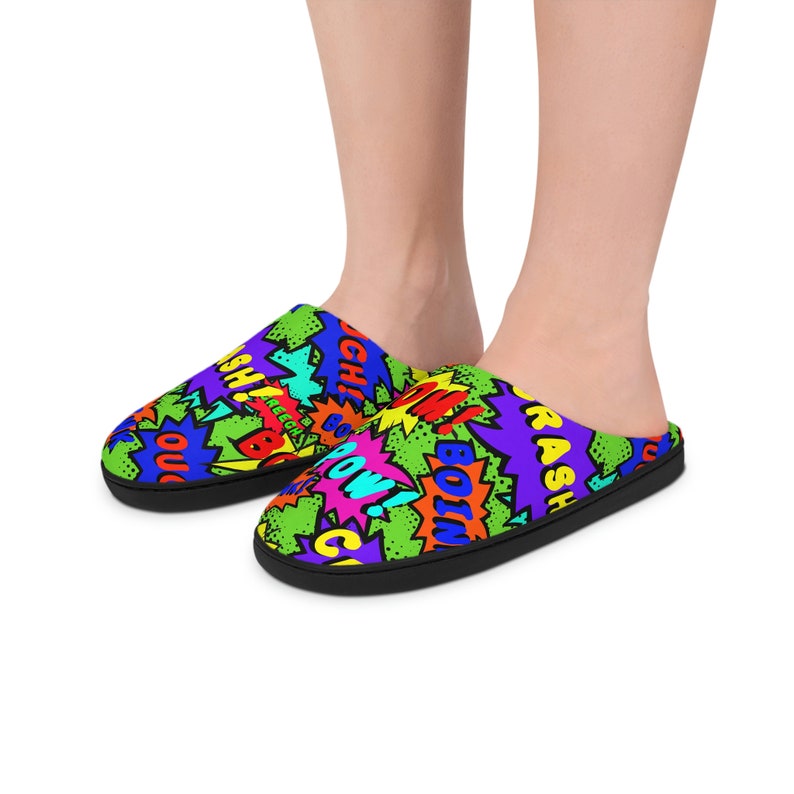 Mens's Superhero Indoor Slippers, Comic Book Slippers, Action Comics ...