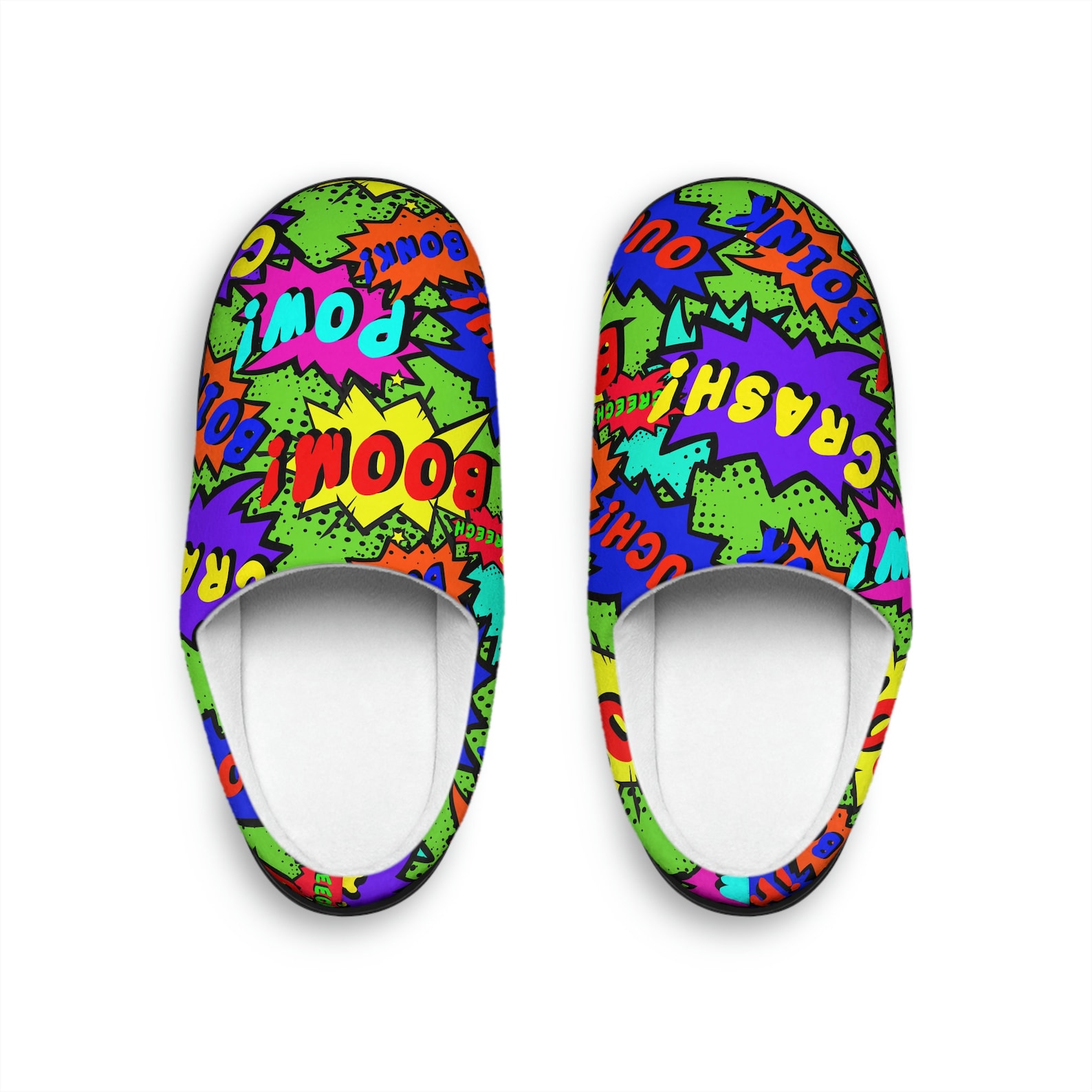 Mens's Superhero Indoor Slippers, Comic Book Slippers, Action Comics ...