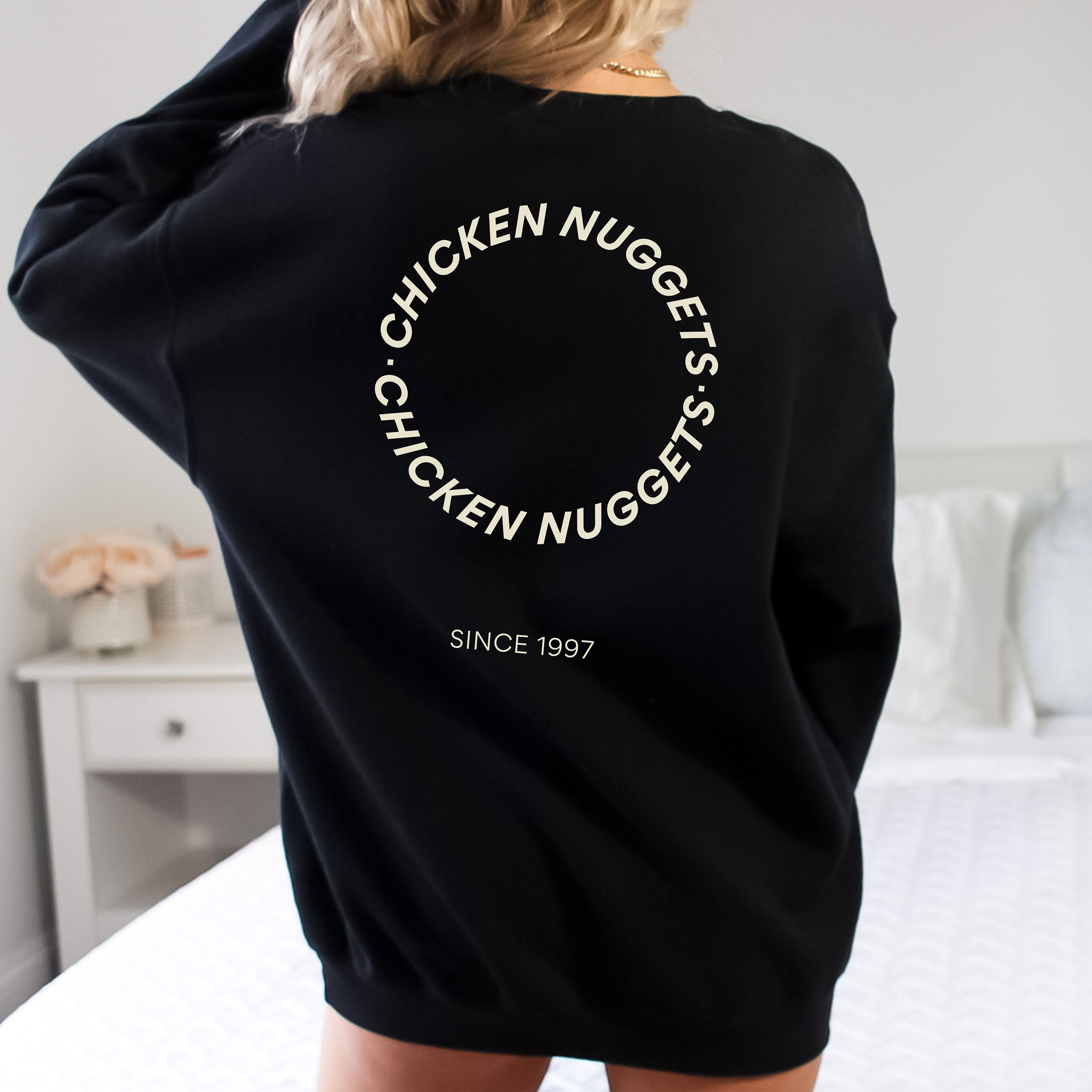 Chicken Nuggets Sweatshirt, Chicken Tender Sweater, Foodie Sweater ...