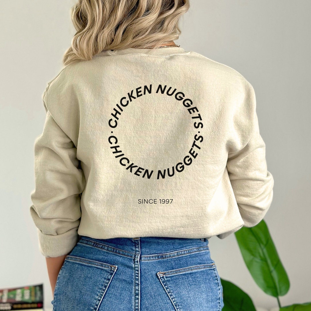 Chicken Nuggets Sweatshirt, Chicken Tender Sweater, Foodie Sweater ...