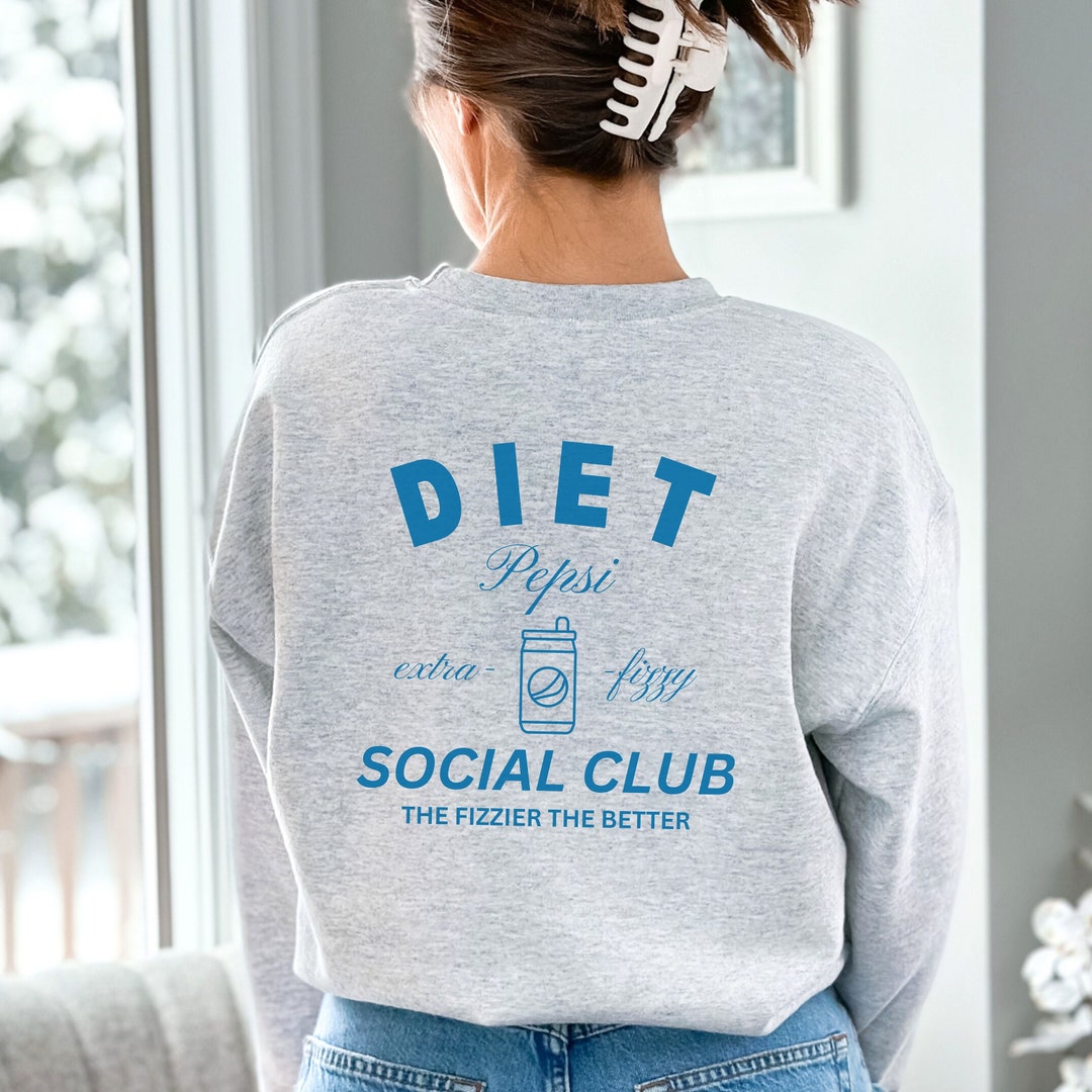 Diet Pepsi Social Club Crewneck, Diet Pepsi Sweater, Streetwear Sweater ...