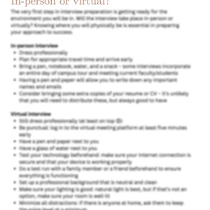 Interview Basics: CRNA School Interview Tips - Etsy