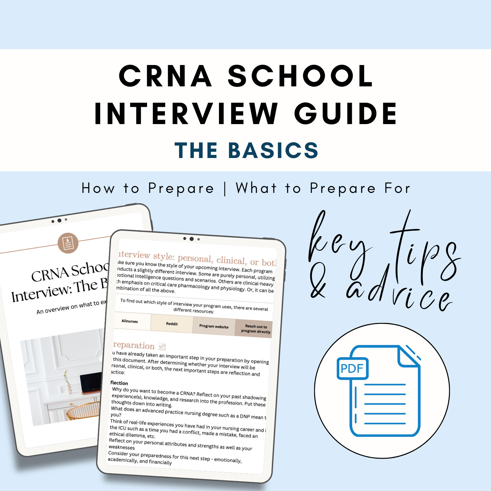 Interview Basics: CRNA School Interview Tips - Etsy