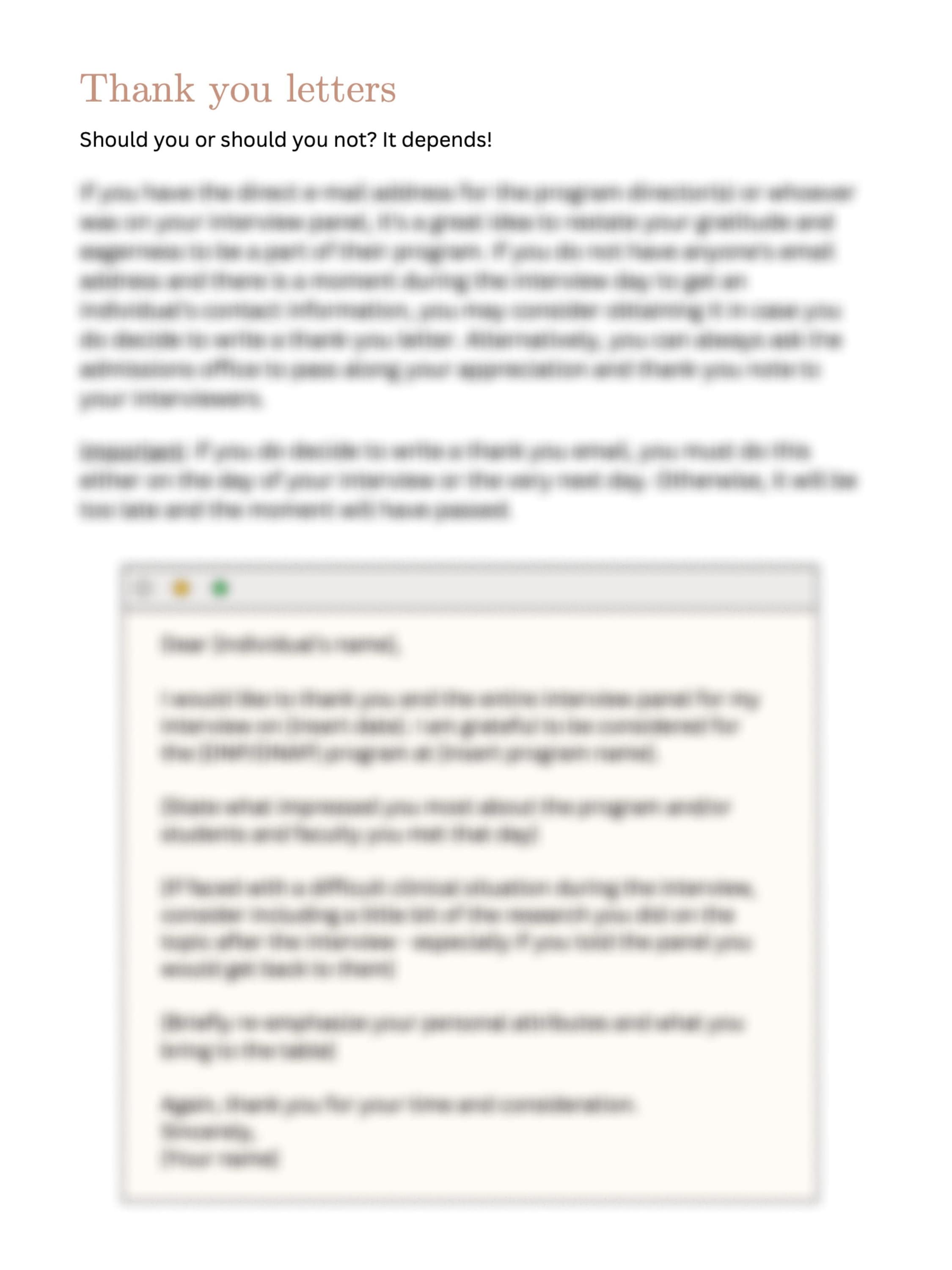 Interview Basics: CRNA School Interview Tips - Etsy