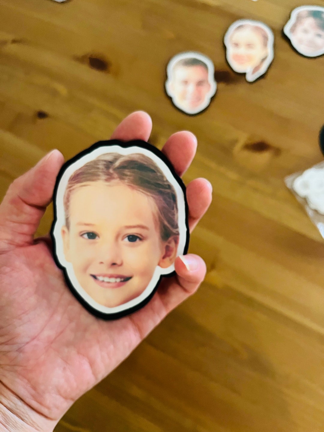 Personalized Face Photo Magnet With Wobble Spring Custom Photo Fridge ...
