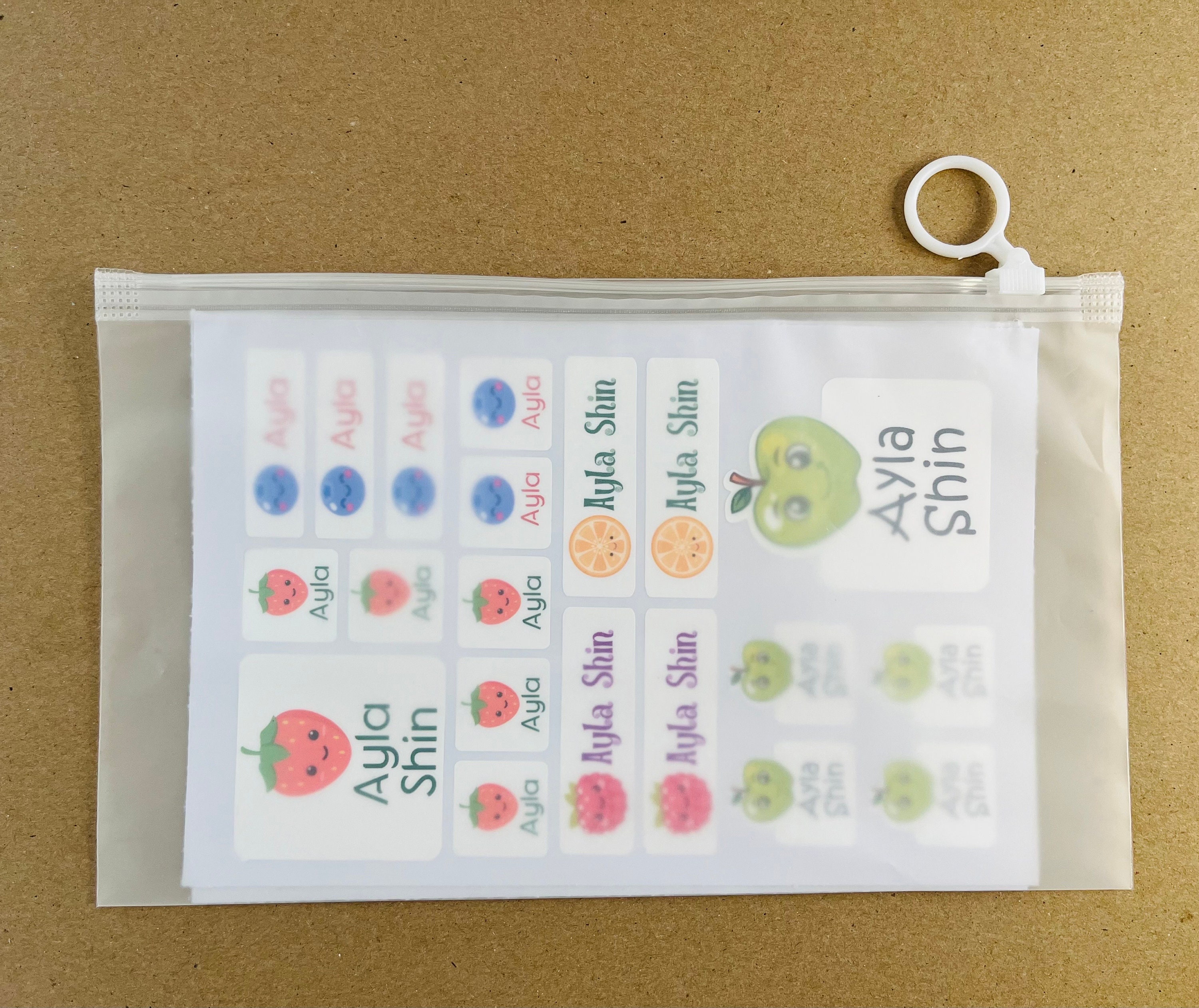 Fruits Name Sticker, Fruits Name Labels, Fruits Waterproof Name Sticker ...